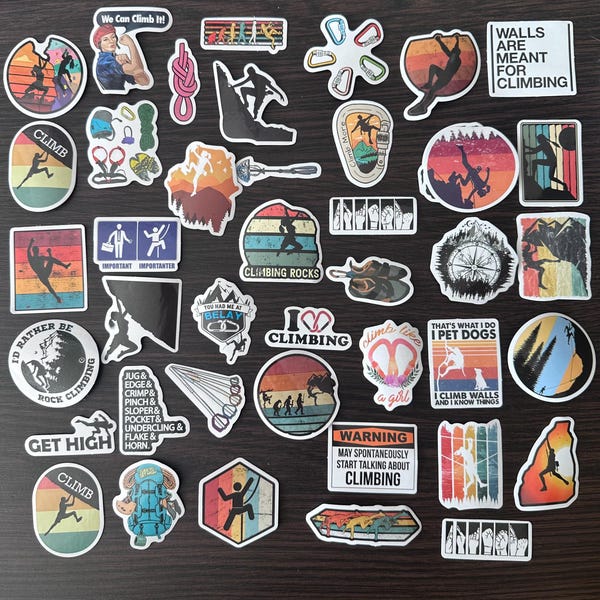 Climbing Stickers - Etsy