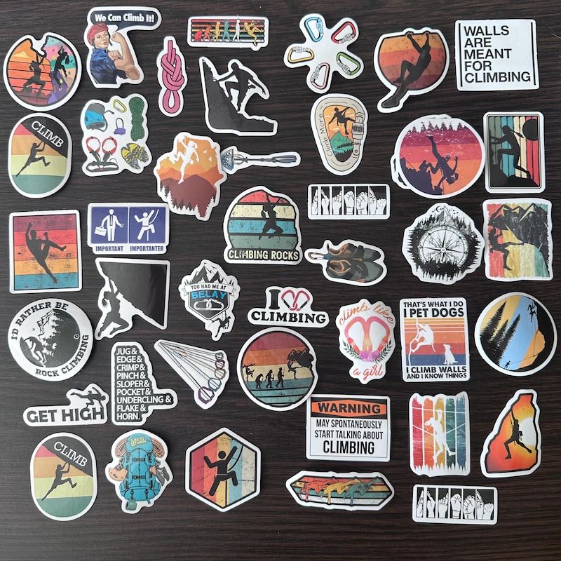 Climbing Stickers - Etsy