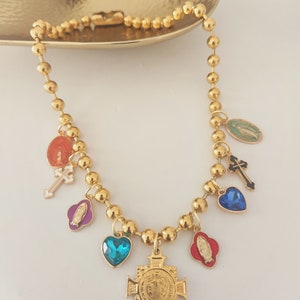 Saint Benedict Necklace ,catholic Necklace, Saint Benedict Medal ...