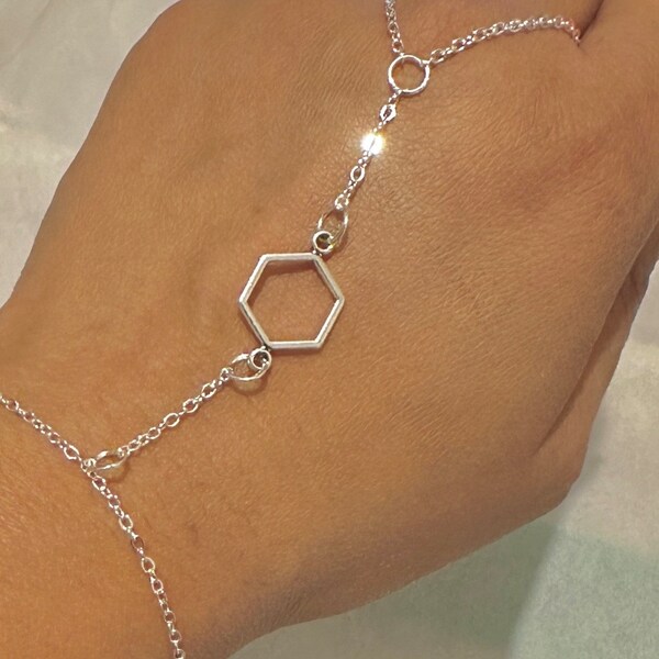 Silver Hand Chain - Etsy