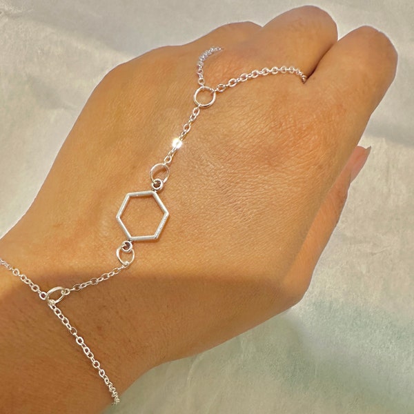 Silver Hand Chain - Etsy