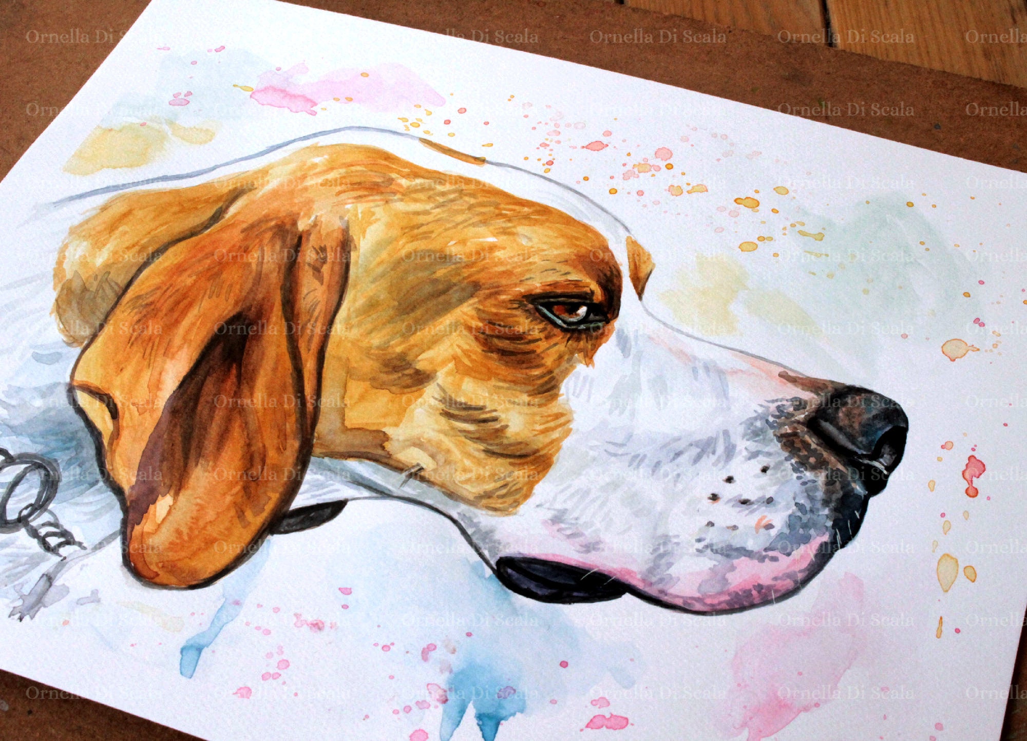 English Pointer Watercolor Painting - Etsy