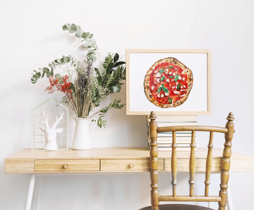 Pizza Watercolor Painting Instant Download Printable Artwork - Etsy