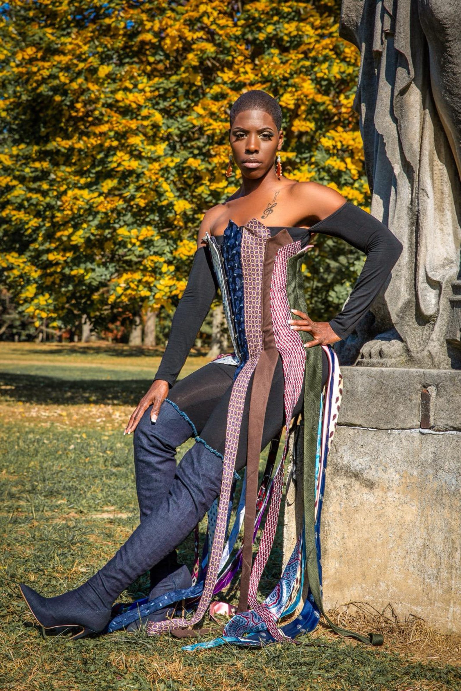 Upcycled Mens Necktie Corset - Etsy