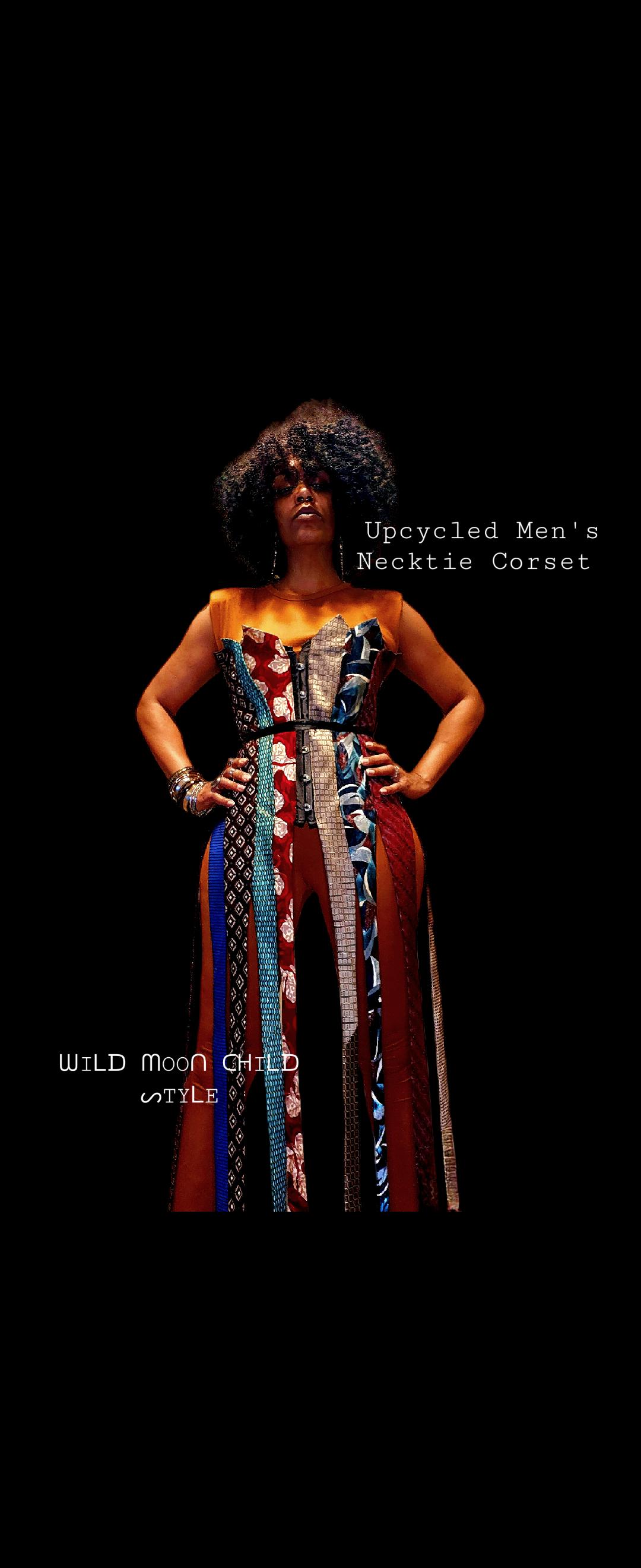 Upcycled Mens Necktie Corset - Etsy