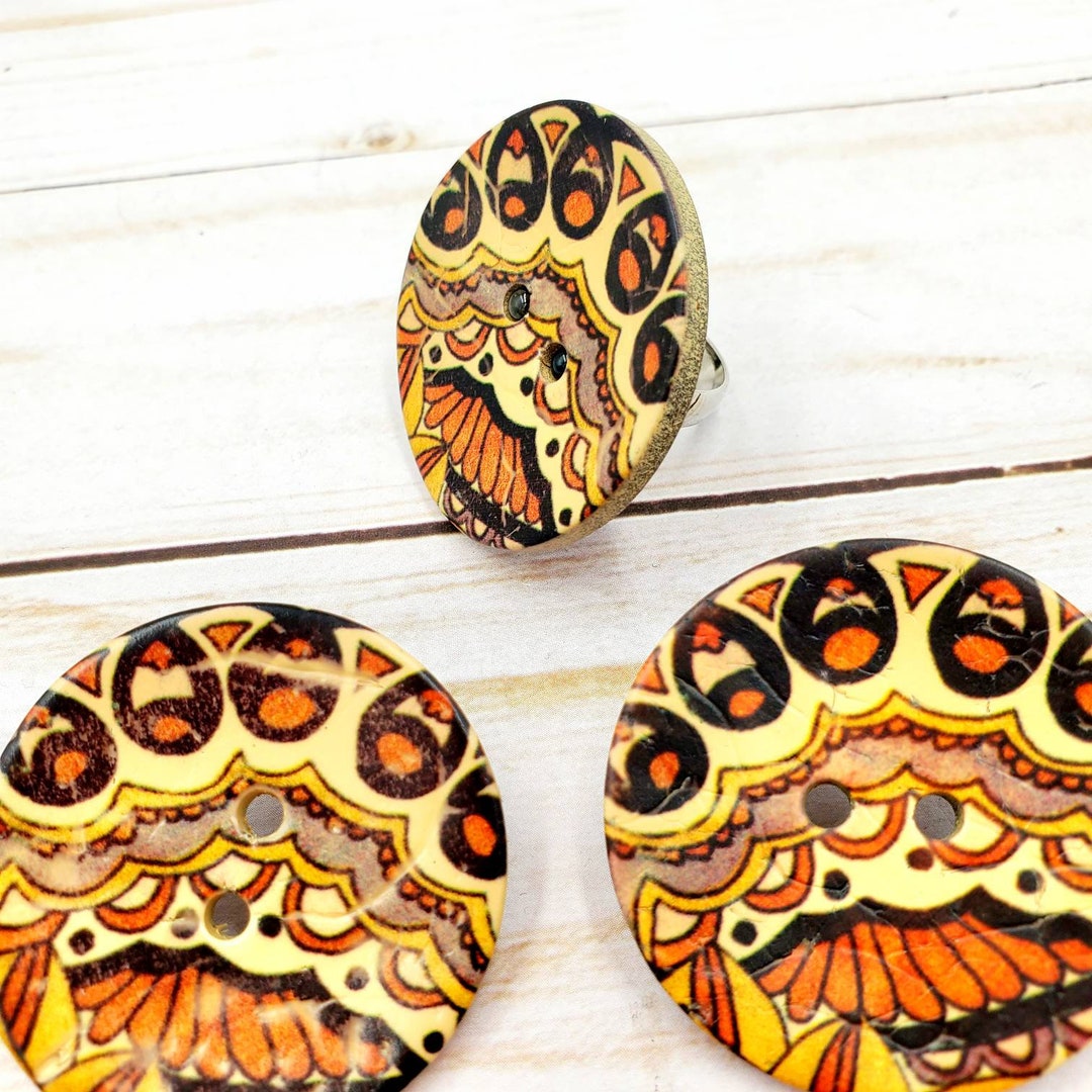 Wild Child Upcycled Buttons Set - Etsy