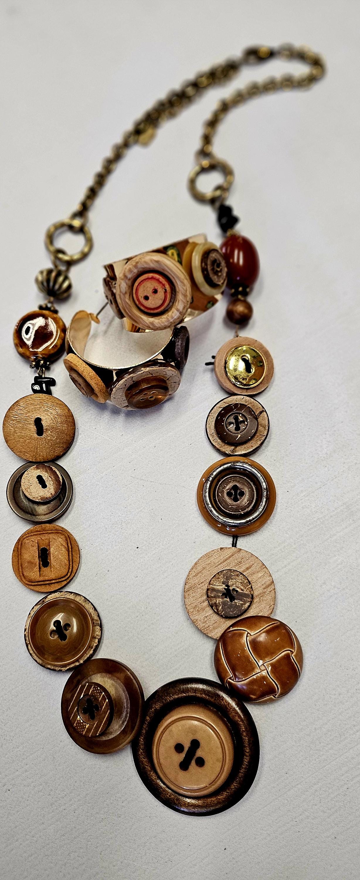 All Buttoned up Repurposed Button Set - Etsy