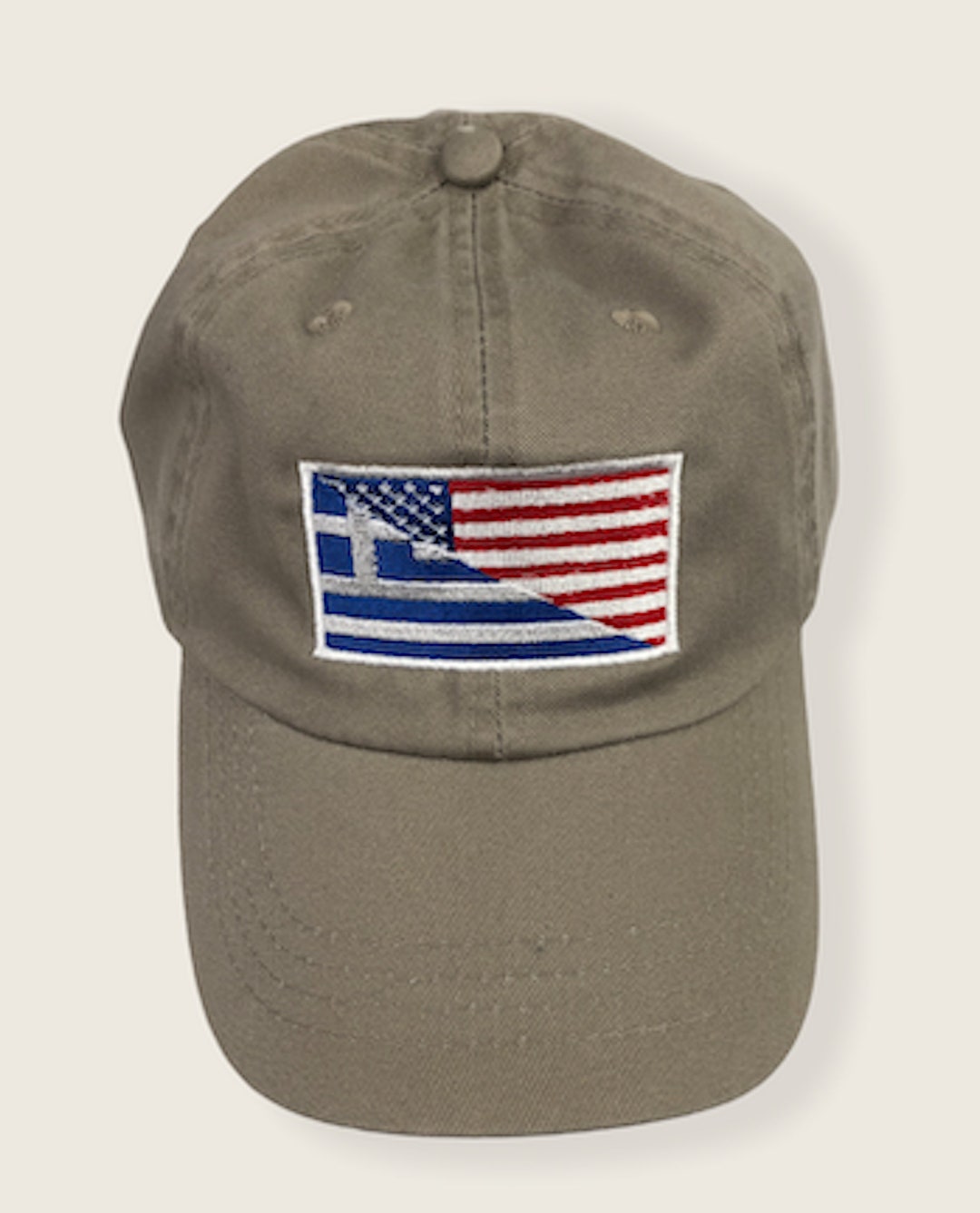 Greek-american Flag Embroidered Baseball Cap - Etsy