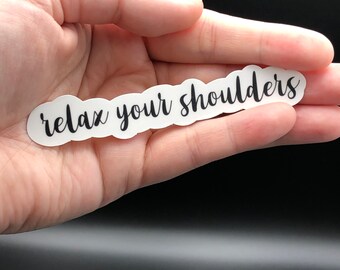 Relax Your Shoulders - Etsy