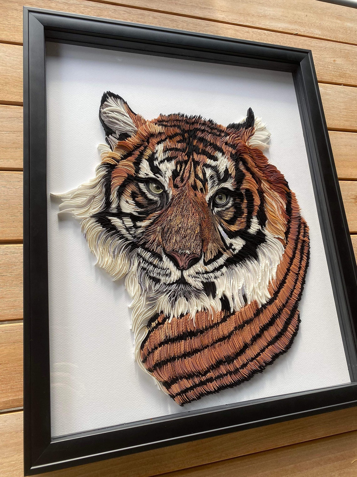 Quilling Tiger Portrait, Animal Portrait, Original Gift, Christmas Gift ...