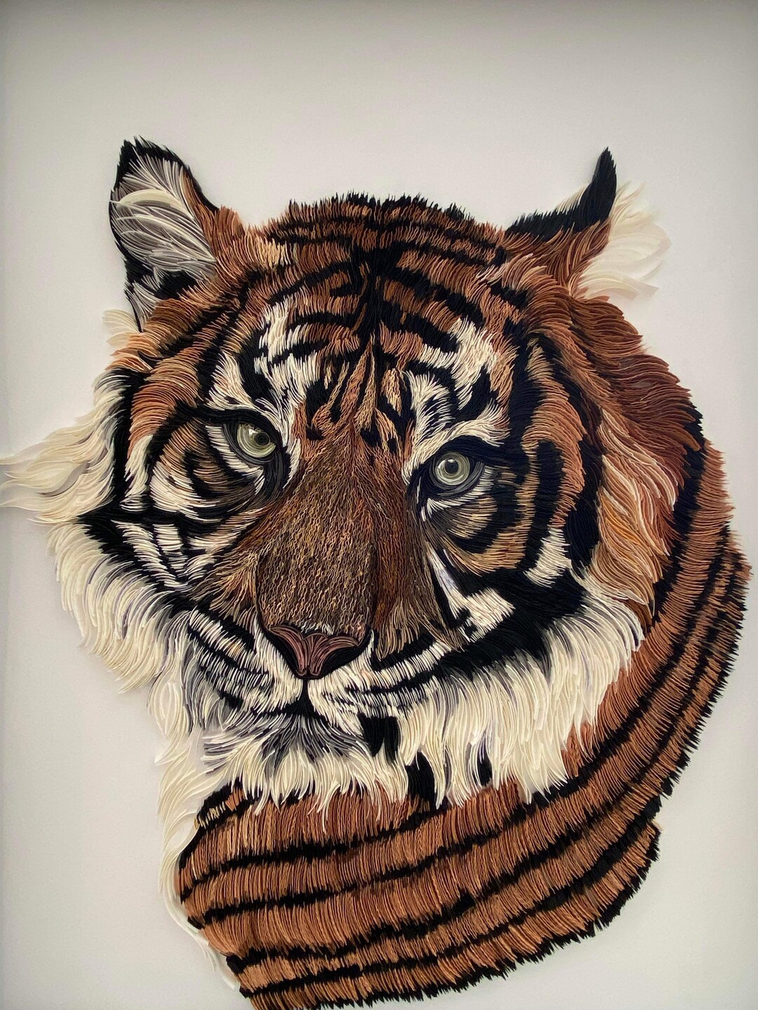Quilling Tiger Portrait, Animal Portrait, Original Gift, Christmas Gift ...