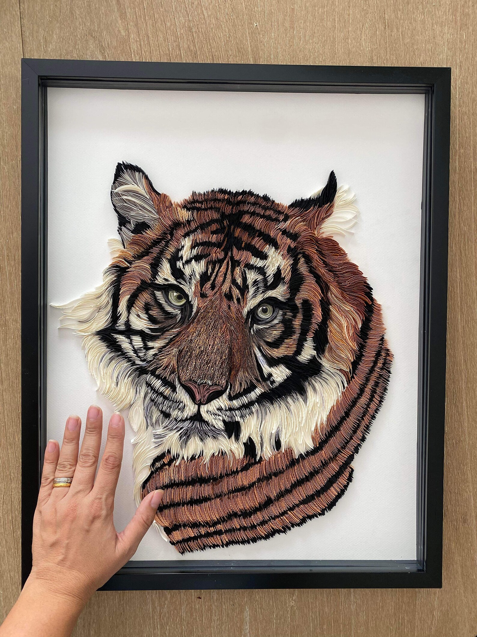 Quilling Tiger Portrait, Animal Portrait, Original Gift, Christmas Gift ...