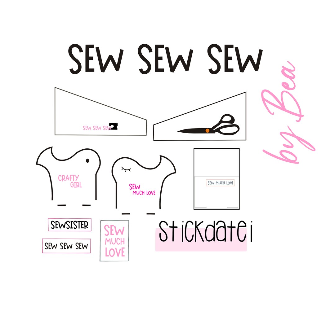 Embroidery File "sew SEW Sew" - Etsy