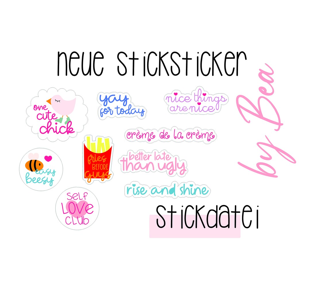 Embroidery File "new Embroidery Stickers" - Etsy