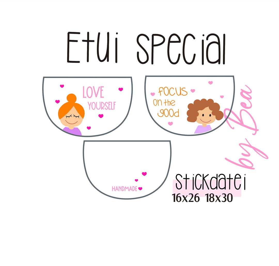 Embroidery File case Special Love Yourself and Focus - Etsy