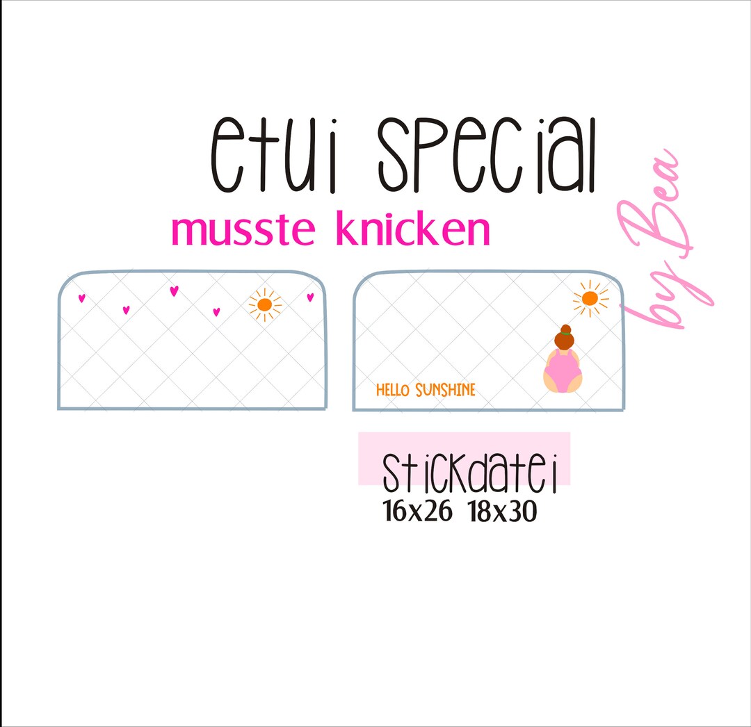 Embroidery File "case - Had to Bend - Hello Sunshine" - Etsy