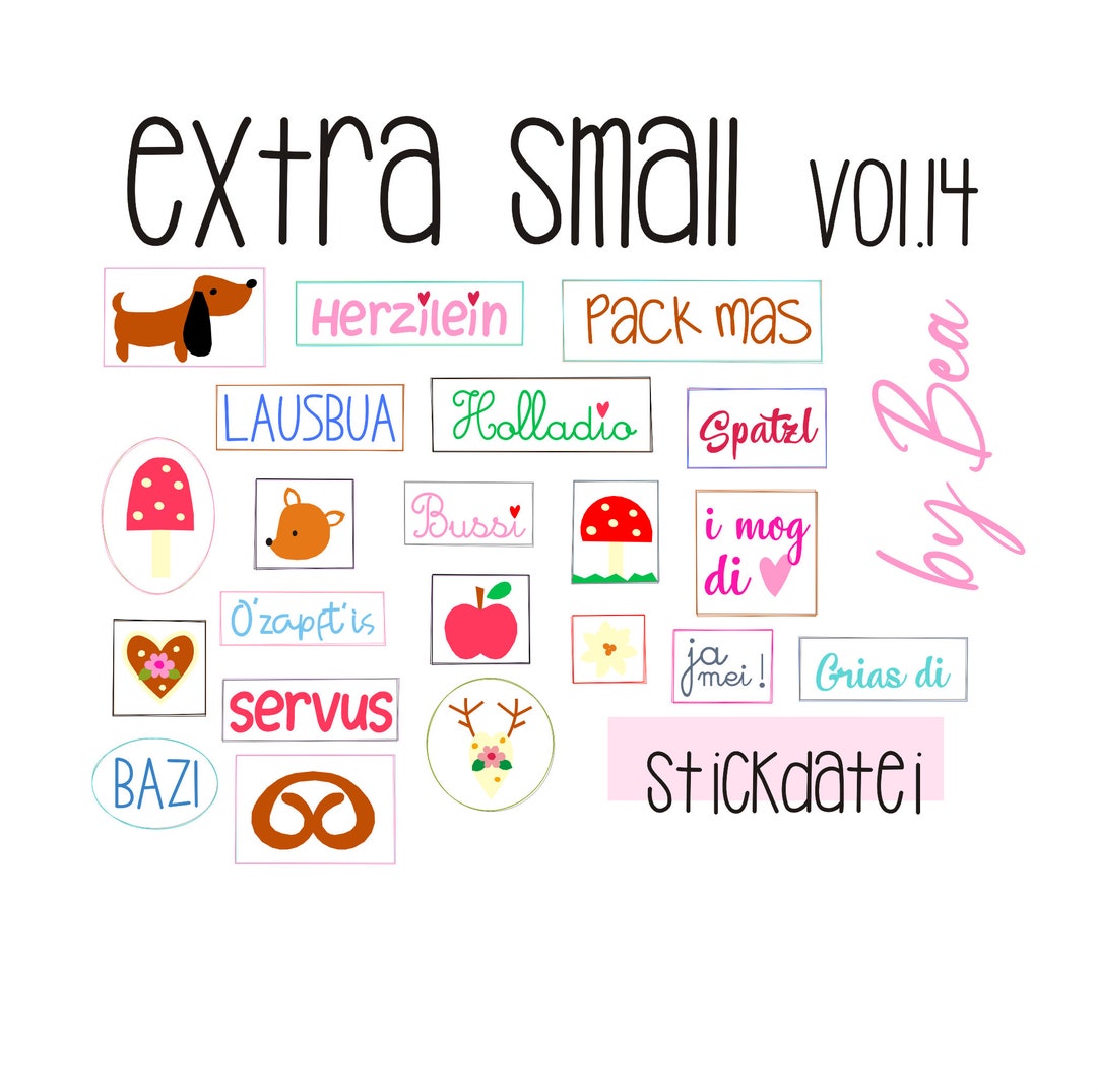 Embroidery File extra Smalll Vol.14 - Etsy