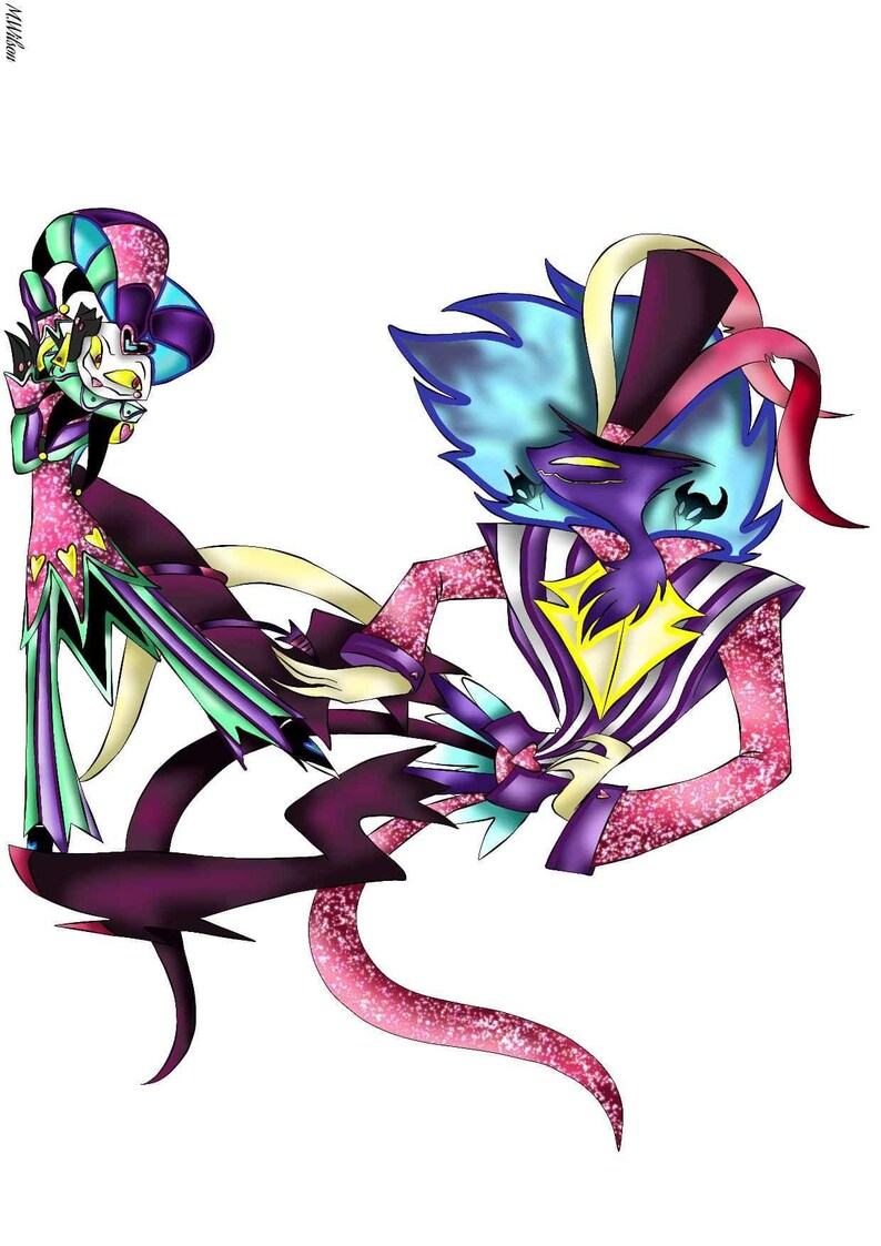 Helluvaboss asmodeus and Fizzarolli Digital Drawing, A4 - Etsy