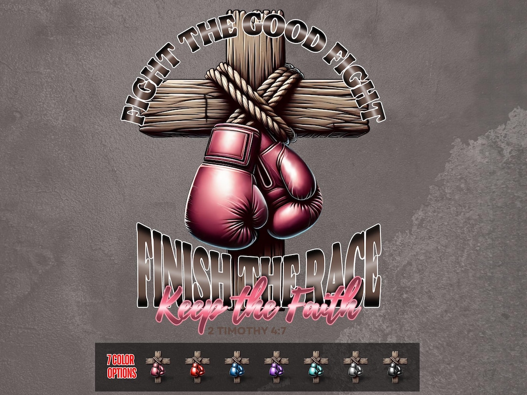 Christian Boxing Gloves Cross PNG: Faith Sports Sublimation (digital ...