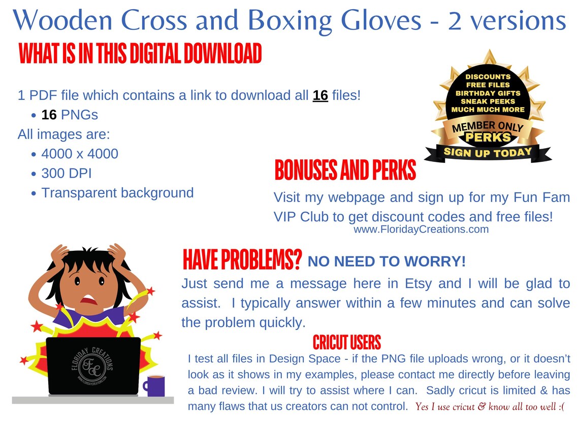 Christian Fighter Clipart: Wooden Cross Boxing Gloves PNG (digital ...