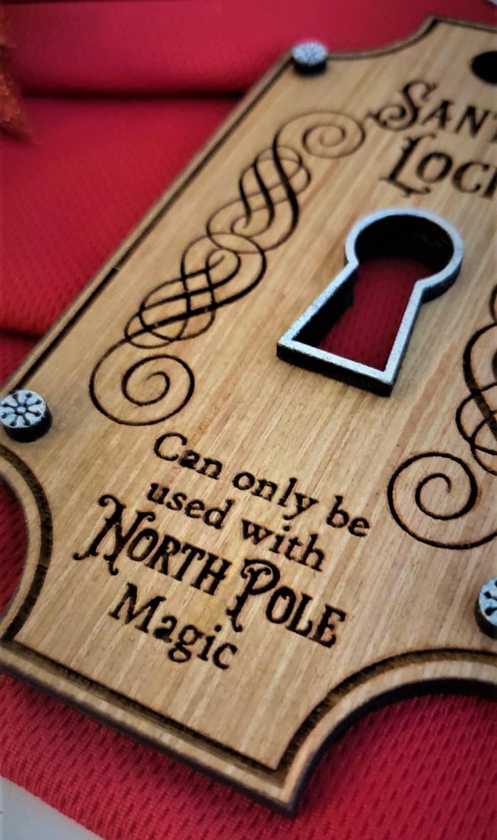 Santa Key Lock Pass SVG Laser Cut Glowforge Christmas DXF PNG - Etsy