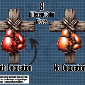 Christian Fighter Clipart: Wooden Cross Boxing Gloves PNG (digital ...