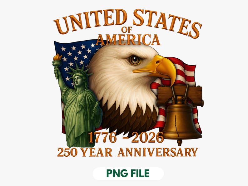 PNG Clipart – USA 250th Anniversary Edition, Patriotic Eagle, Liberty ...
