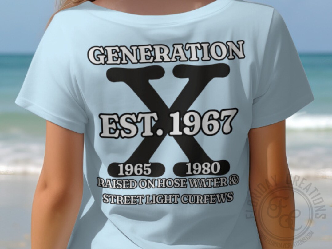 GEN-X Nostalgia SVG PNG File: 1965-1980 T-shirt Design - Etsy