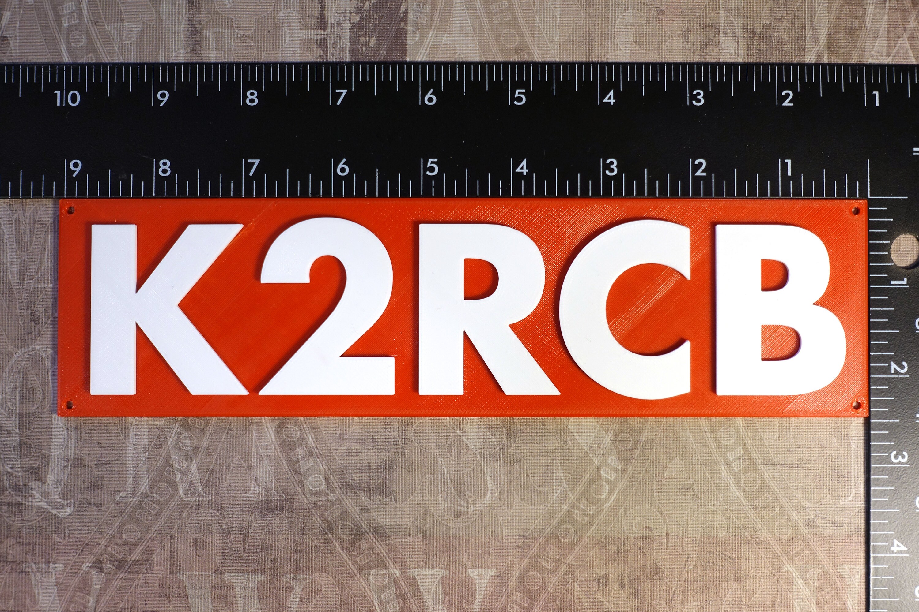 3D Printed Amateur Radio Call Sign Plaque for Ham Radio or GMRS ...