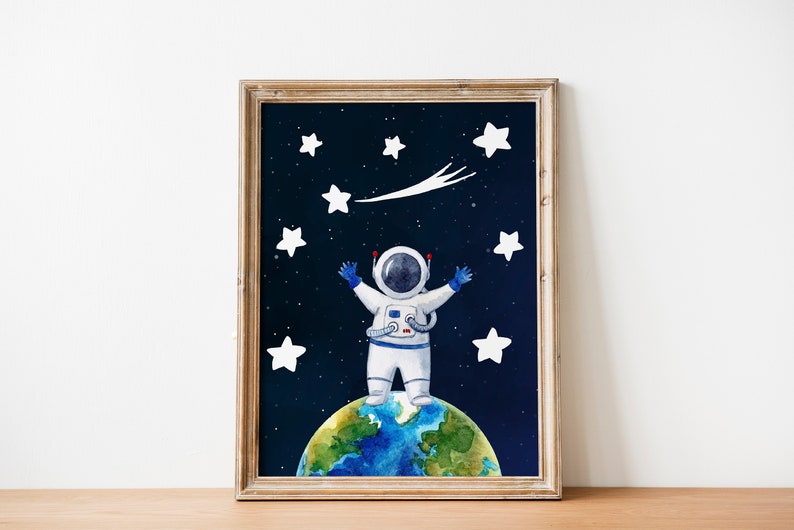 Outer Space Wall Art Decor, Space Poster, Nursery Prints, Digital ...