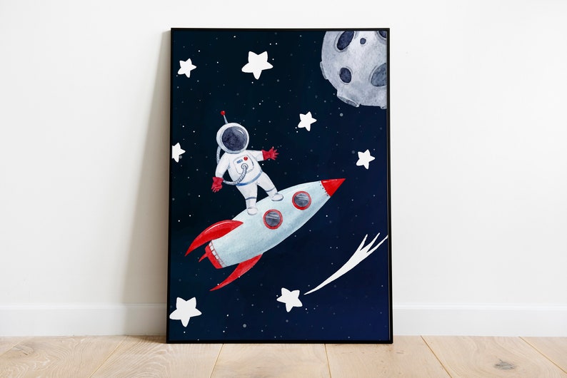 Outer Space Wall Art Decor, Space Poster, Nursery Prints, Digital ...