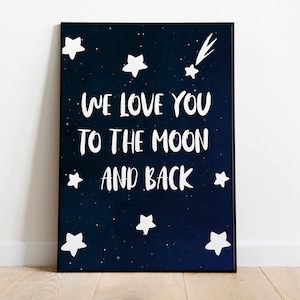 Outer Space Wall Art Decor, Space Poster, Nursery Prints, Digital ...