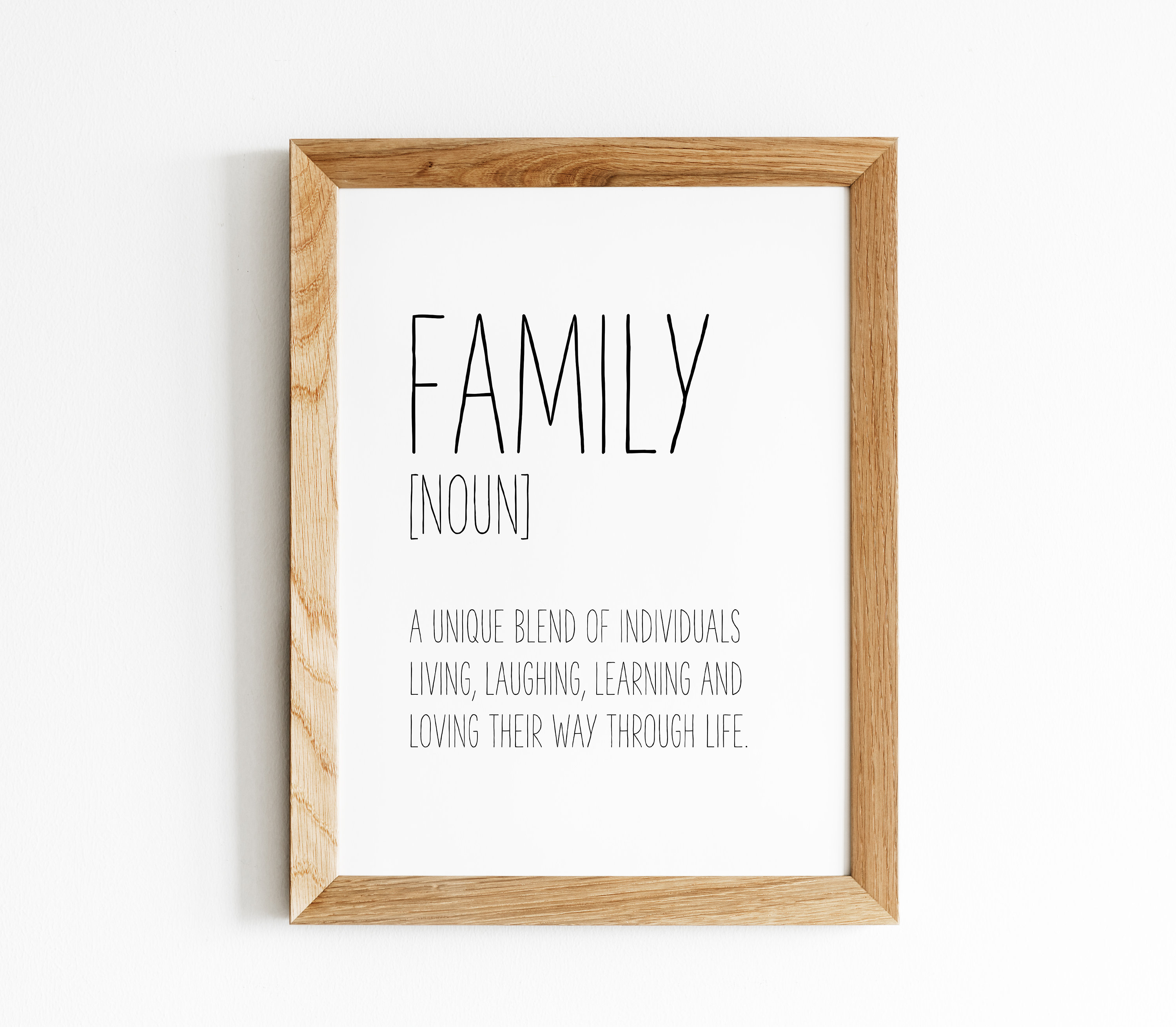 Family Definition, Funny Family Sign, Funny Definition Print, Family ...