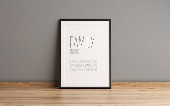 Family Definition Funny Family Sign Funny Definition Print | Etsy
