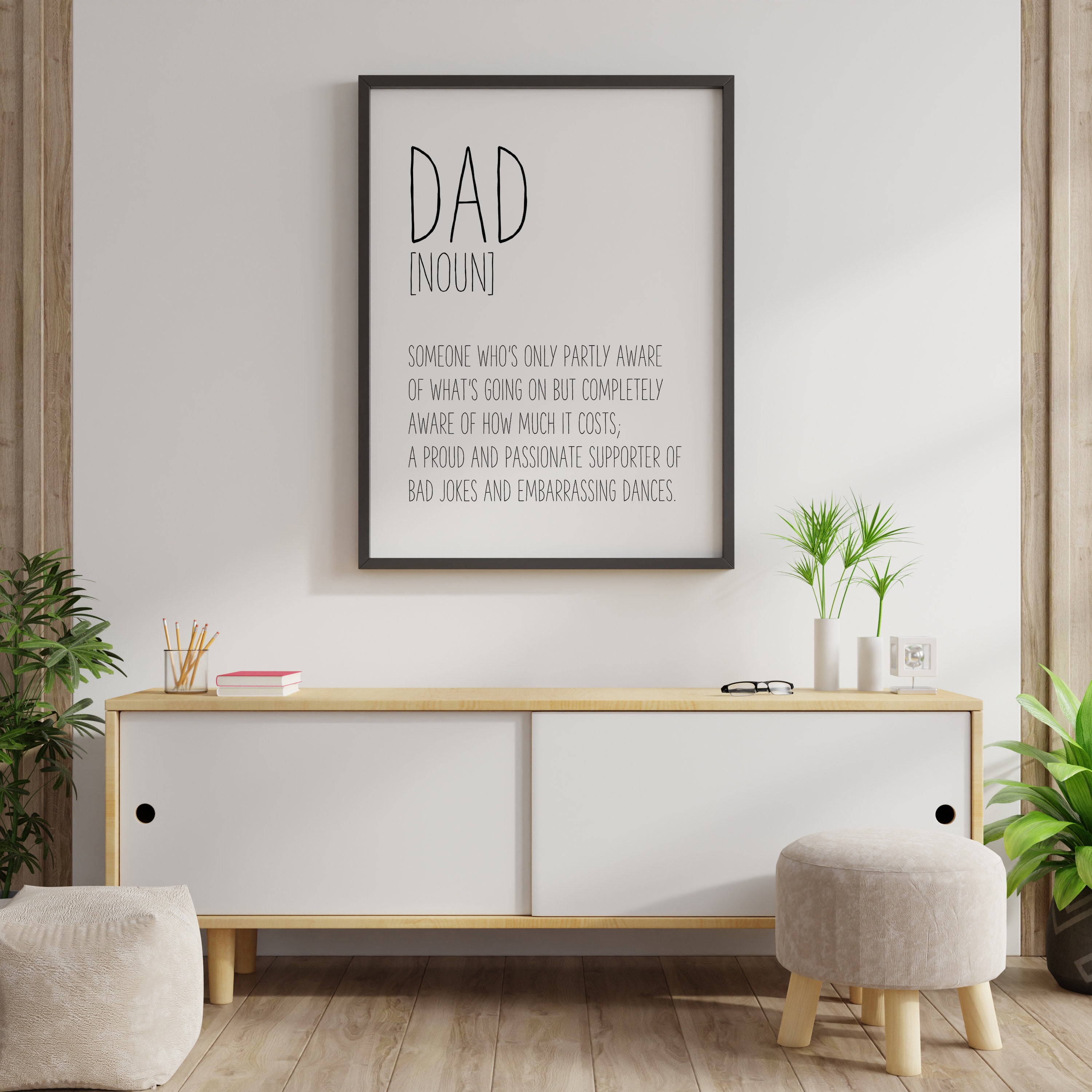 Dad Definition, Funny Dad Sign, Funny Definition Print, Dad Print, Dad ...