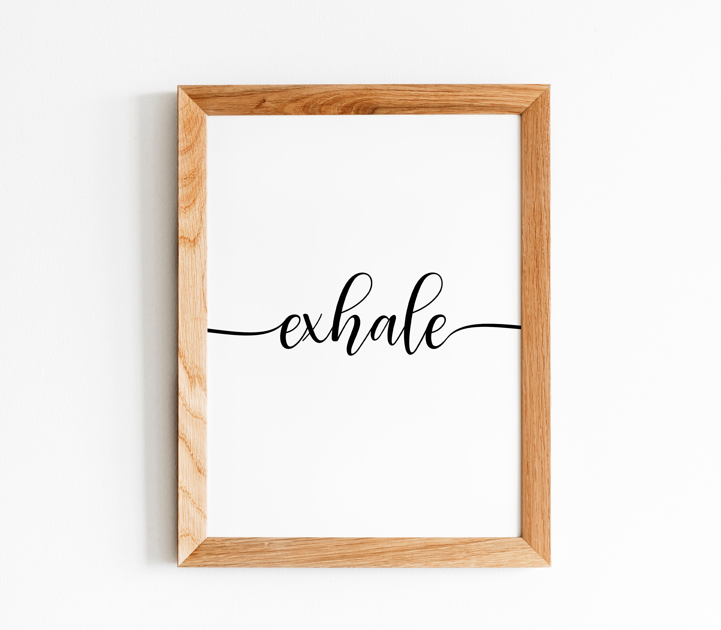 Inhale Exhale Print, Digital Download, Inhale Exhale Poster, Inhale ...