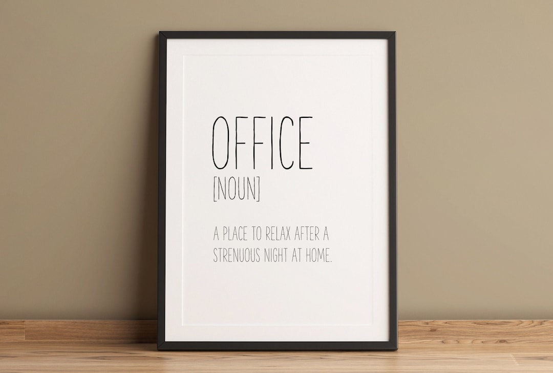 Office Wall Art, Office Printables, Funny Definition Art, Prints for ...