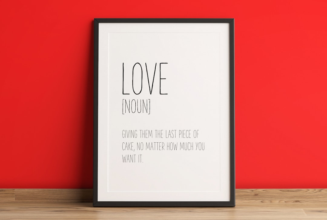 Love Definition, Love Print, Dictionary Print, Valentines Day Print ...