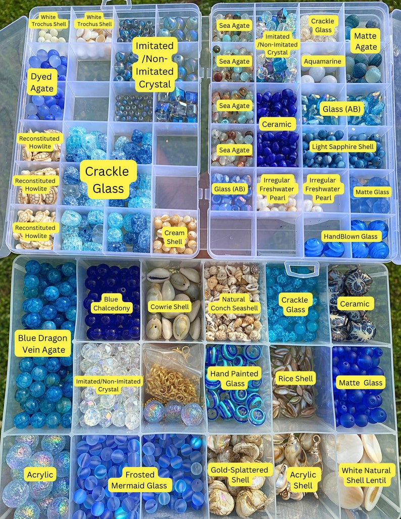 72in Beaded Curtain - COASTAL - Etsy