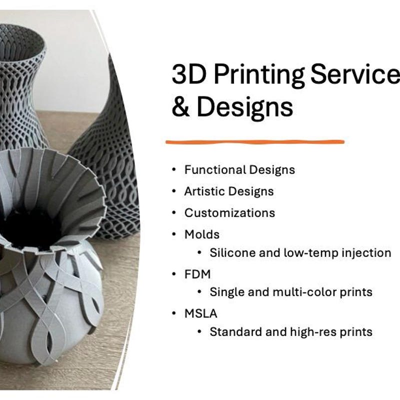 3d Printing Service - Etsy