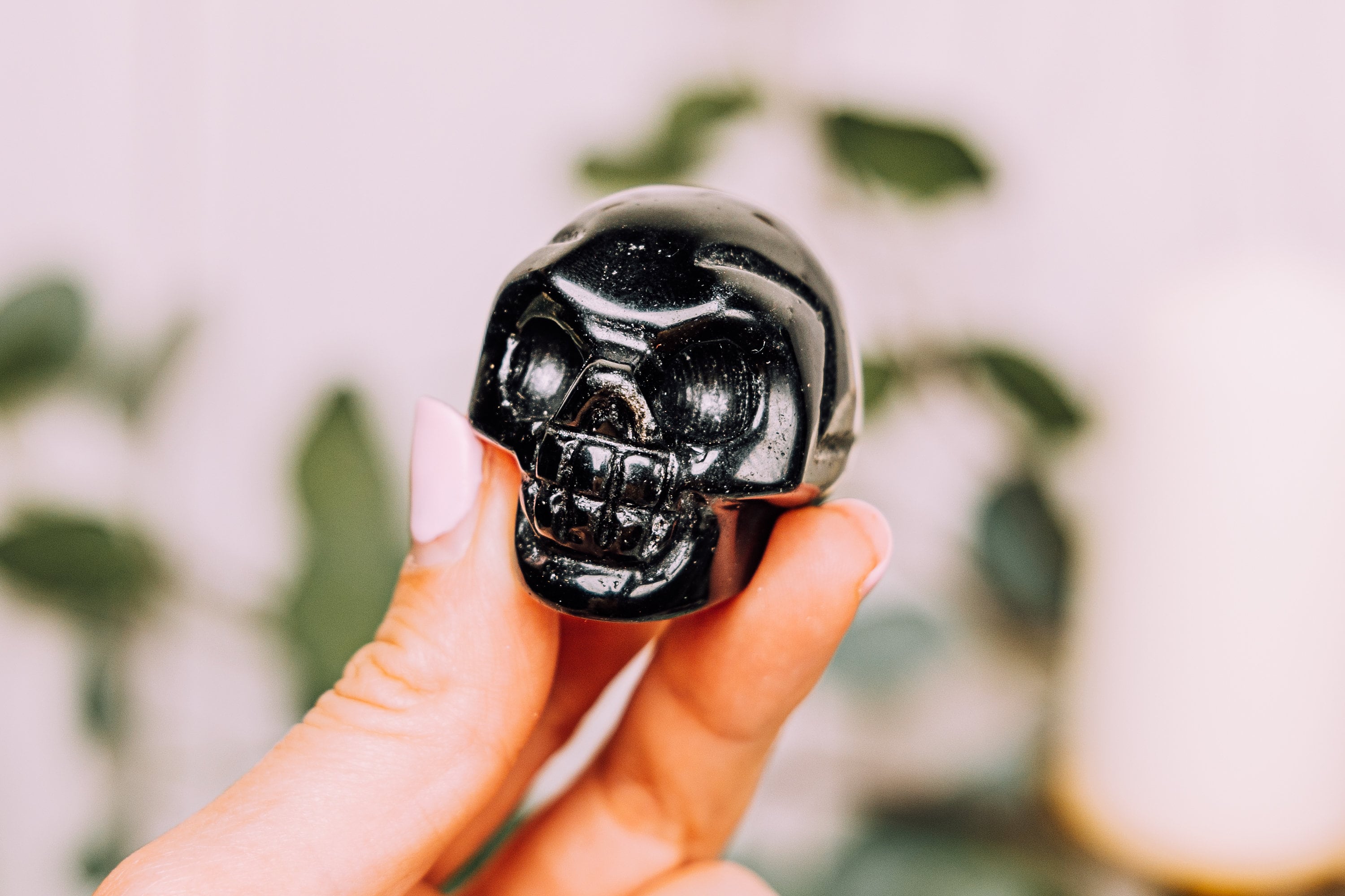 Obsidian Crystal Skull 2 Inch - Gem Skull Head Carving - Authentic ...