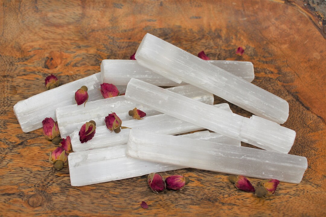 Raw Selenite Sticks 5" Inch, 1 LB Wholesale, High Grade, Selenite ...