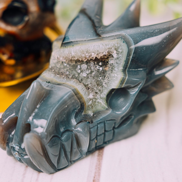 Large Crystal Dragon Heads - Etsy