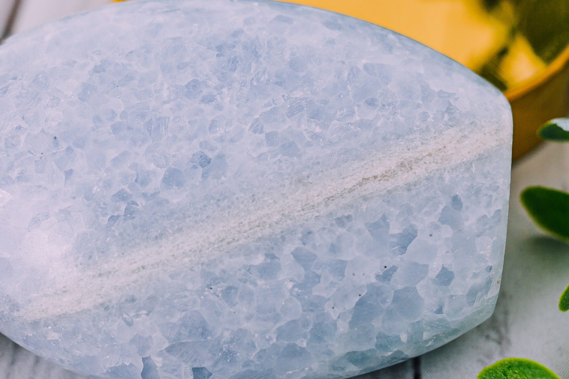 Blue Calcite Polished Freeform, Large Free Standing Cut Base, Specimens ...