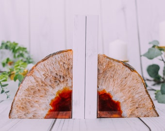 Geode Book End Natural Agate Bookend Pair 1 to 3 Lb Geode Bookend Home ...