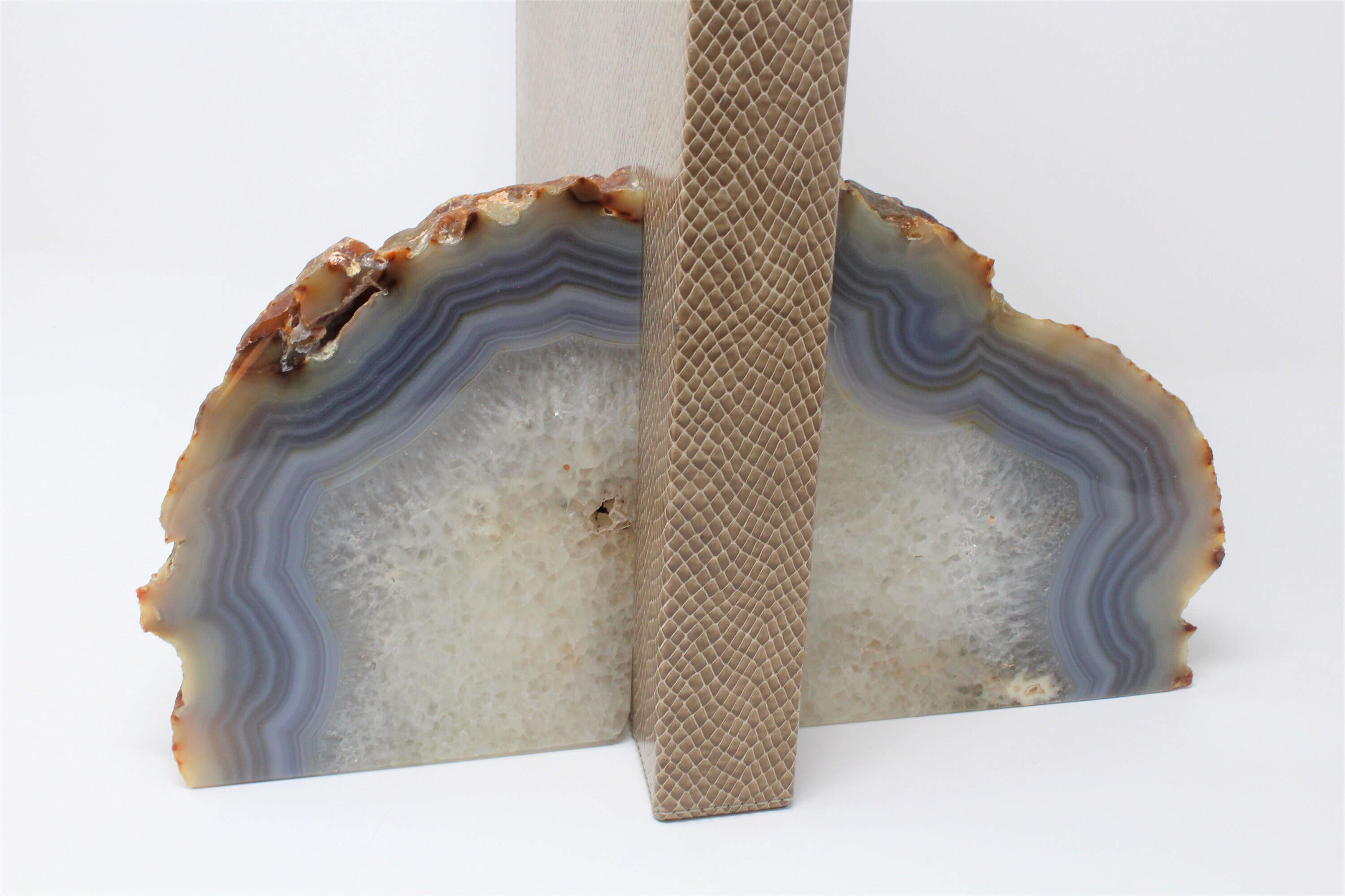 6 to 9 lb Agate Book Ends Natural Agate Bookend Pair Geode | Etsy