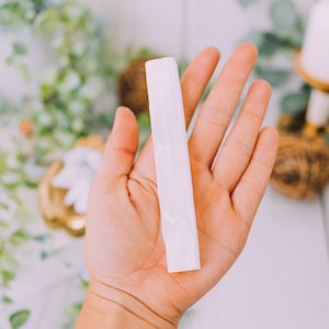 Raw Selenite Sticks, 1 Single 5" Inch Stick, High Grade, Selenite ...