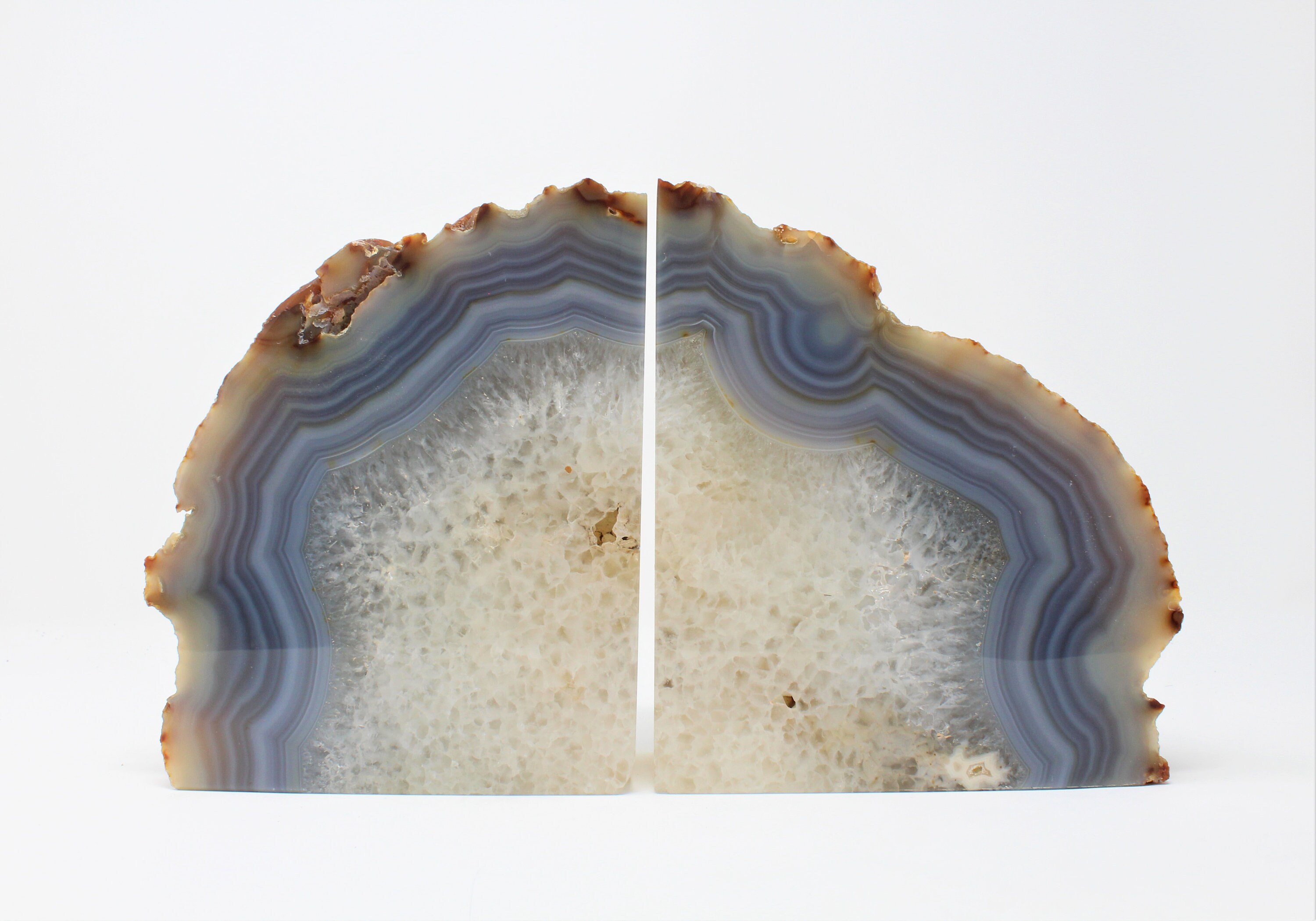 6 to 9 lb Agate Book Ends Natural Agate Bookend Pair Geode | Etsy