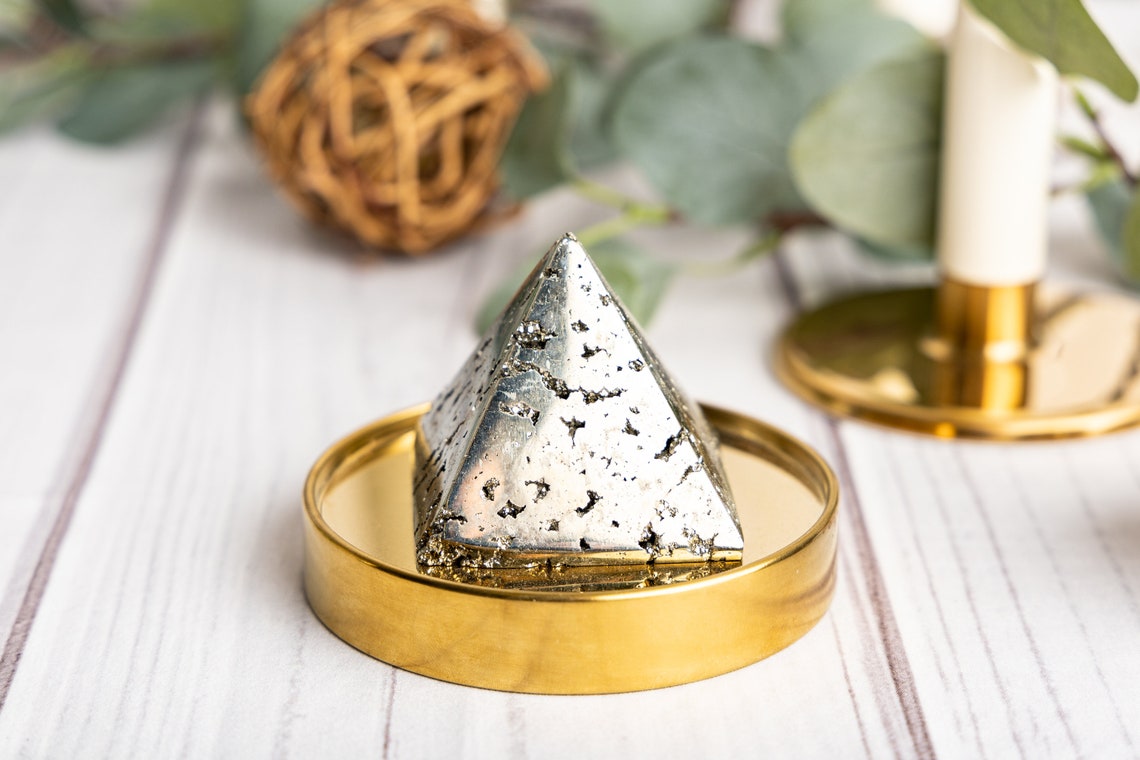 Pyrite Large Pyramid Crystal Tower - Raw Natural Large Pyrite Towers ...