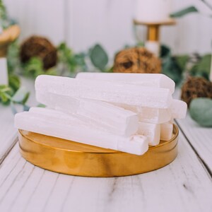 Raw Selenite Sticks, 1 Single 5 Inch Stick, High Grade, Selenite ...